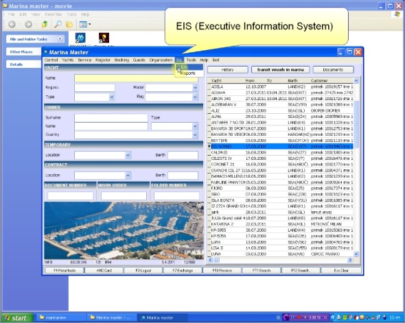 Marina Master - Marina Management Software Solution - Executive Information System (EIS)